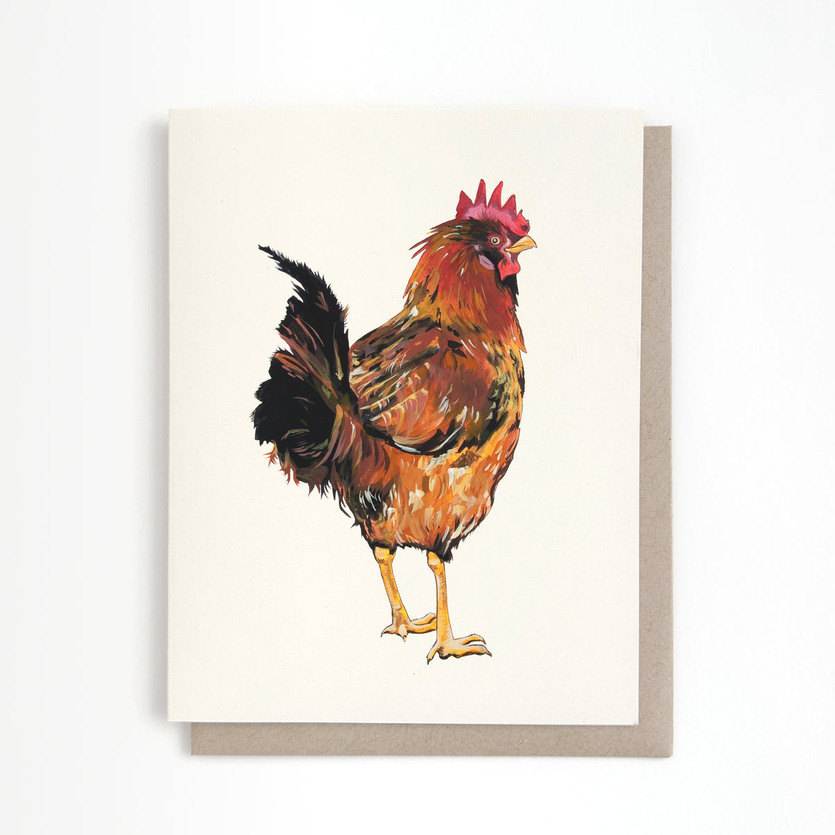 Red Rooster Card – Irene Akio