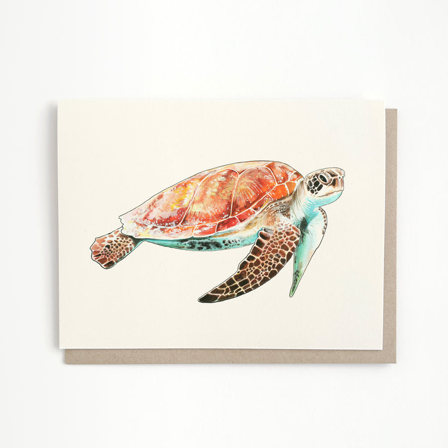 Sea Turtle Card – Irene Akio